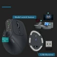 Ergonomic Triple-Connect Wireless Mouse, Vertical Ergonomic Mouse with ...