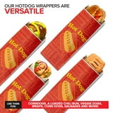 Stock Your Home Hot Dog Wrappers 100 Count Aluminum Foil Hot Dog Bags ...