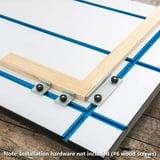 POWERTEC 48 inch x 2 Universal T track with Intersection Kit, Double ...
