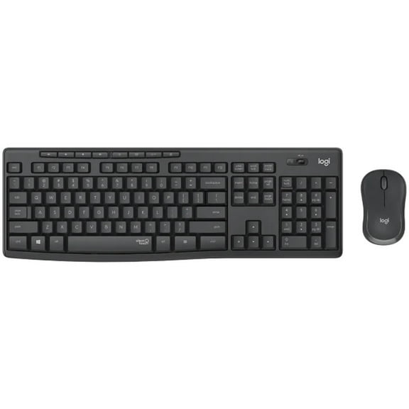 Logitech MK550 USB Cordless Ergonomic Wave Keyboard & Mouse Combo with ...