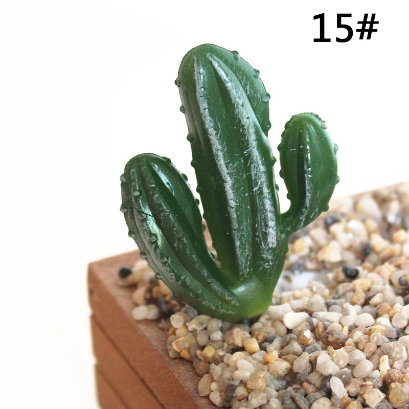 Artificial Plastic Succulent Plant Cactus Echeveria Flower Home Office ...