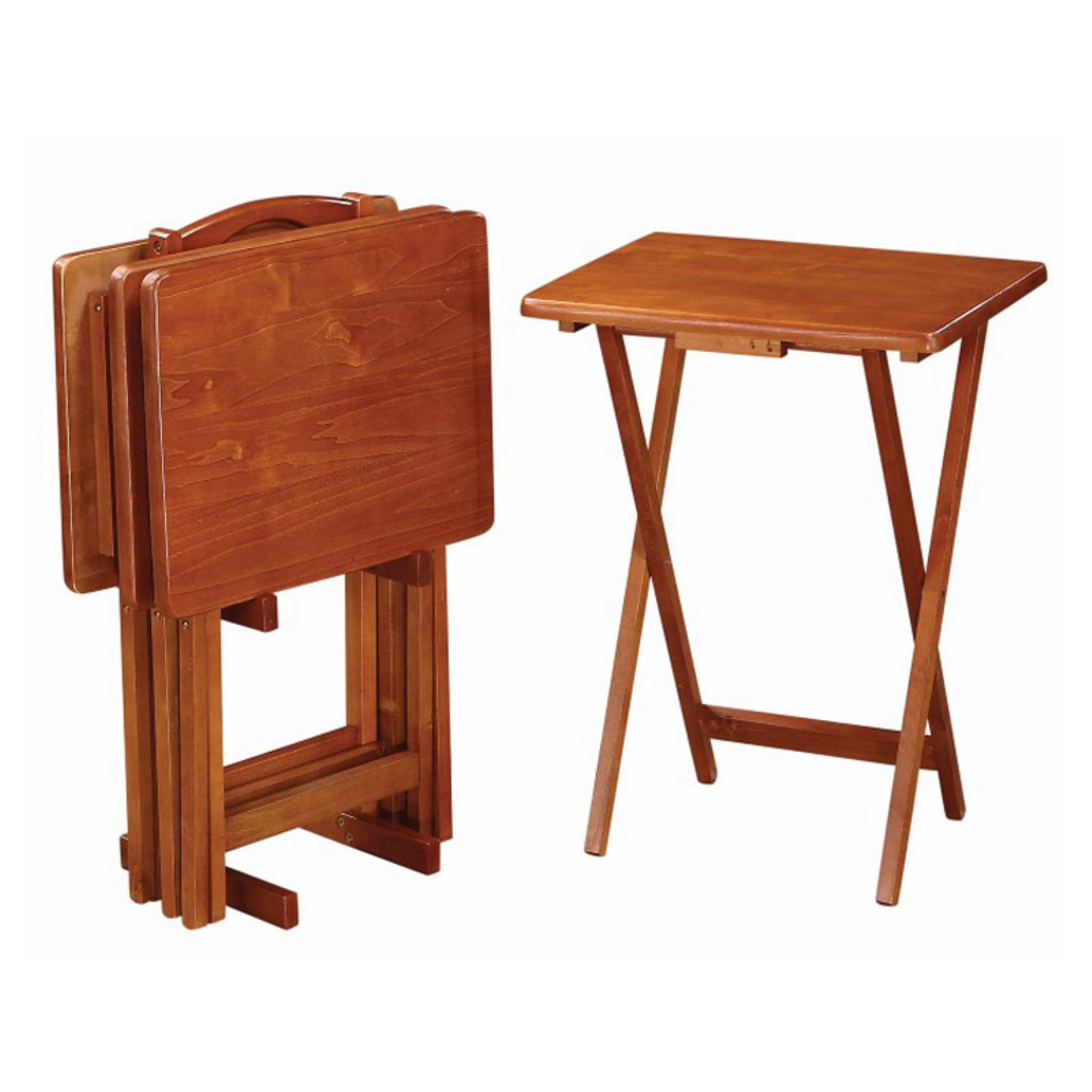 Benzara Charming 5 Piece TV Tray Set - Walmart.com