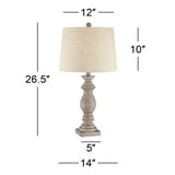 Regency Hill Regency Traditional Table Lamps 26 1/2" High Set of 2 ...