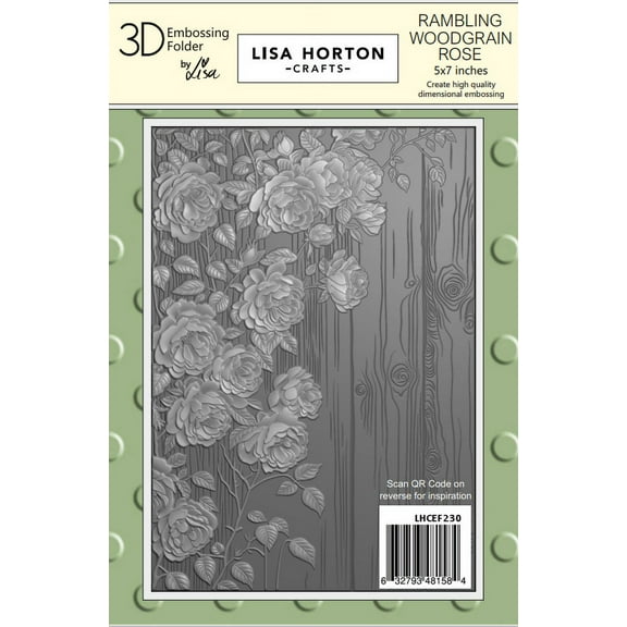 Ultimate Crafts Rambling Rose Embossing Folder 6"X6"-Roses - Walmart.com