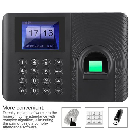 Biometric Fingerprint Time Attendance Recorder Recognition Device ...