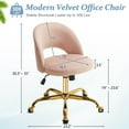 Ktaxon Office Desk Chair Adjustable Flannel Computer Task Chair Small ...