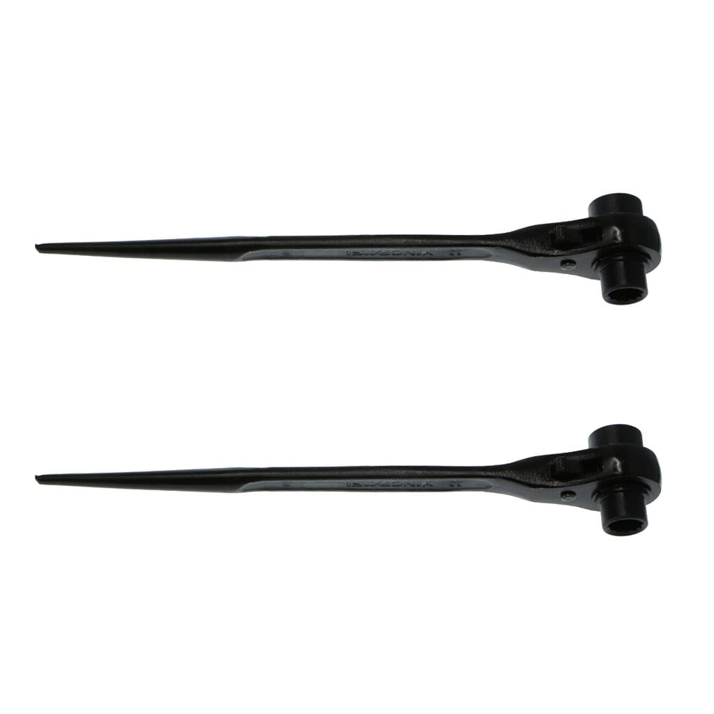 2x Lve de Trinquete Scaffold Podger Lve de Trinquete Negro 17-19mm ...