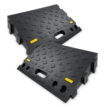 BESEA Rubber Curb Ramp for Driveway, 5 Inch Rise Height Threshold Ramps ...