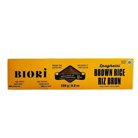 Biori 100% Organic Gluten Free Brown Rice Spaghetti 250g, 100% Organic ...