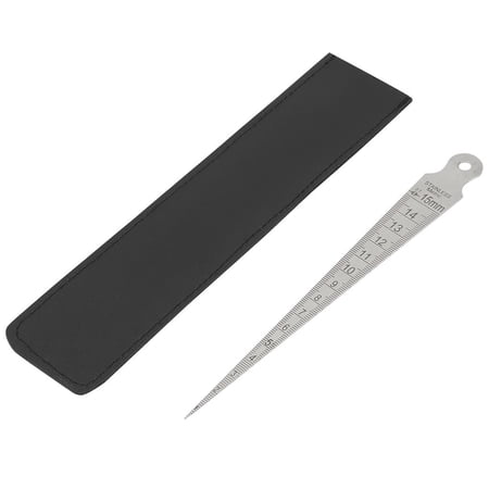 0-15mm Stainless Steel Taper Gauge Metric Wedge Welding Feeler Clear ...
