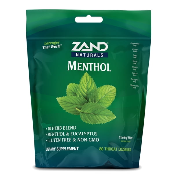Zand Immunity Menthol HerbaLozenge Cough Drops | Peppermint, Eucalyptus ...