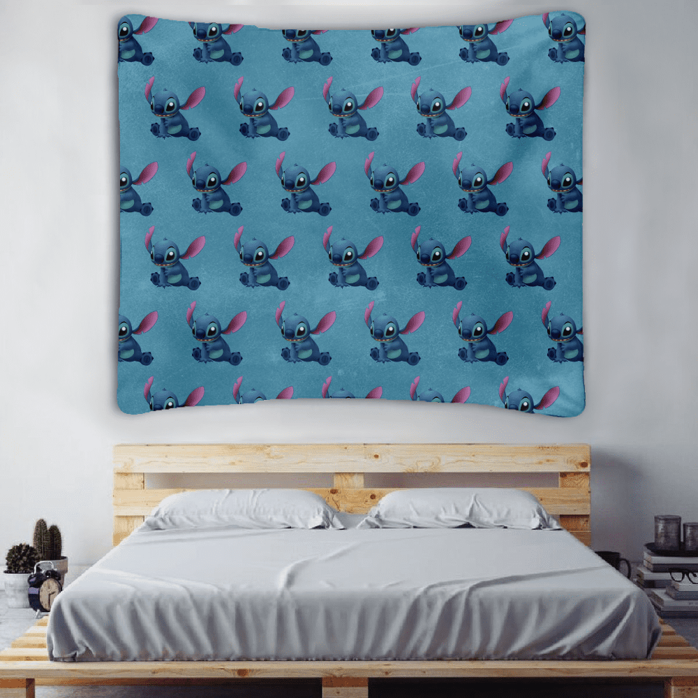 Stitch Hanging Tapestry Novelty Classics Animation Paint Tapestry ...
