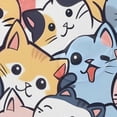 Cat Cartoon Pattern Shower Curtain Liners Waterproof 72 Inch with C ...