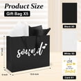 5 Senses Bags for Him With Labels - Includes Tissue Paper & Greeting ...