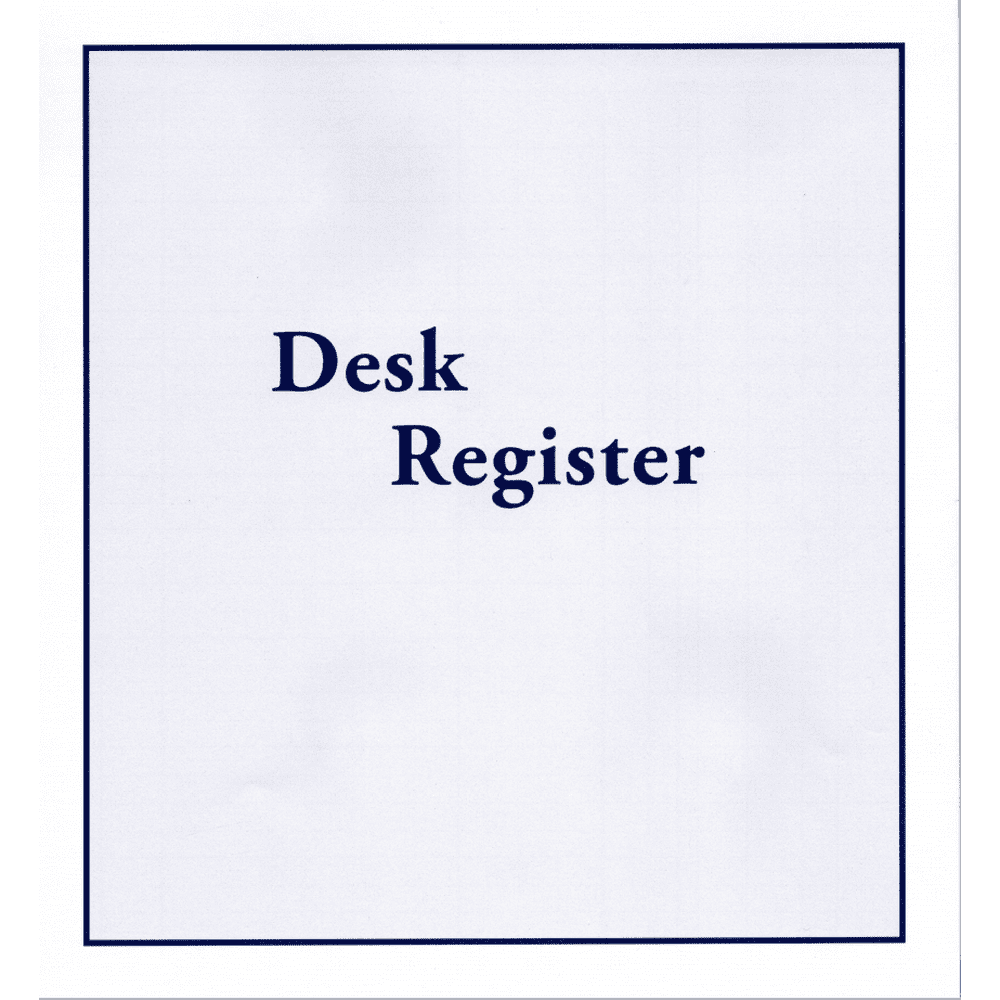 Pack of 5 Executive Business Deskbook Desk Registers Large Format Check ...