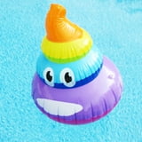 24" Inflatable Rainbow Poop Emoji Fake Poo Novelty Pool Float Blow Up ...