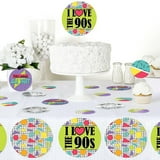 Big Dot of Happiness 90's Throwback - 1990s Party Giant Circle Confetti ...