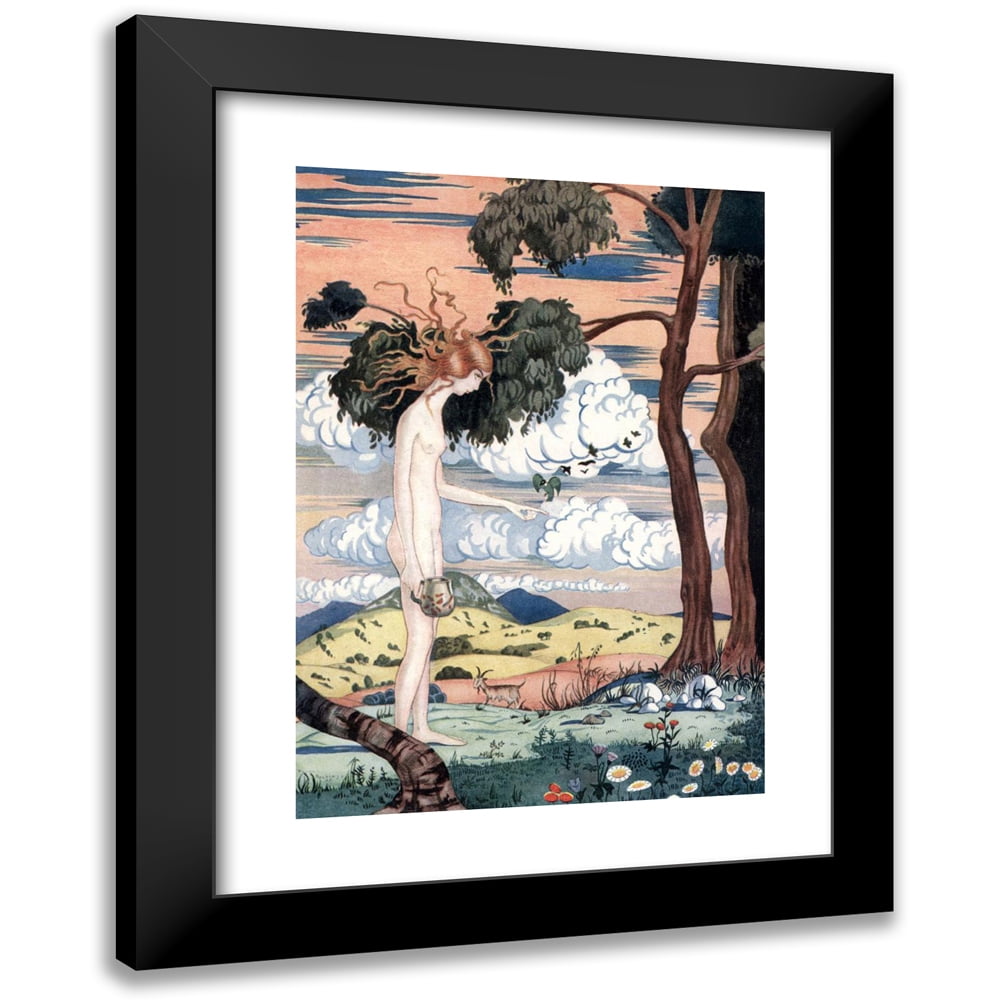 Thomas Mackenzie 14x18 Black Modern Framed Museum Art Print Titled - He Saw Caitilin Ni Murrachu ...