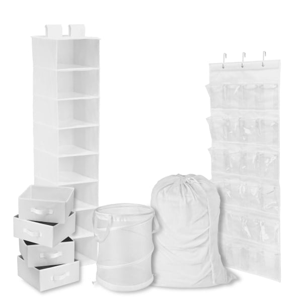 Honey Can Do Back to School Home Organization Kit, White - Walmart.com