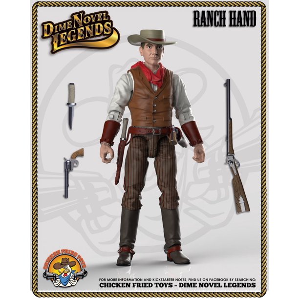 Dime Novel Legends 1:18 scale (4") old west action figure Ranch Hand - Walmart.com