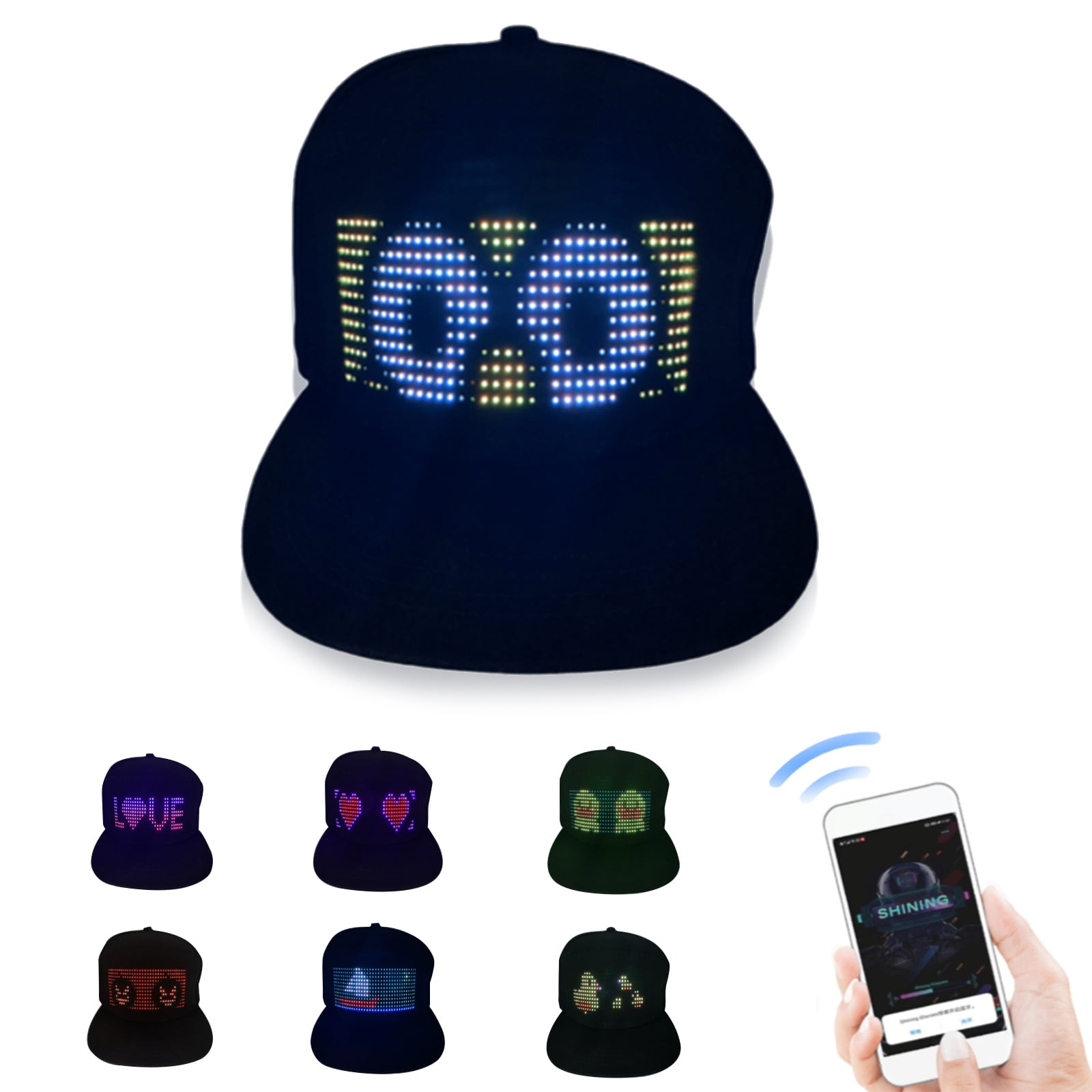 Click here for Tfixol Led Hats Led Display Message Caps Led Light... prices