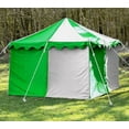 Camping Tent Medieval Knight Harold square Green -White Water proof ...