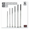 Precision Screwdriver Set, Six-Piece, Phillips/Slotted, Assorted ...
