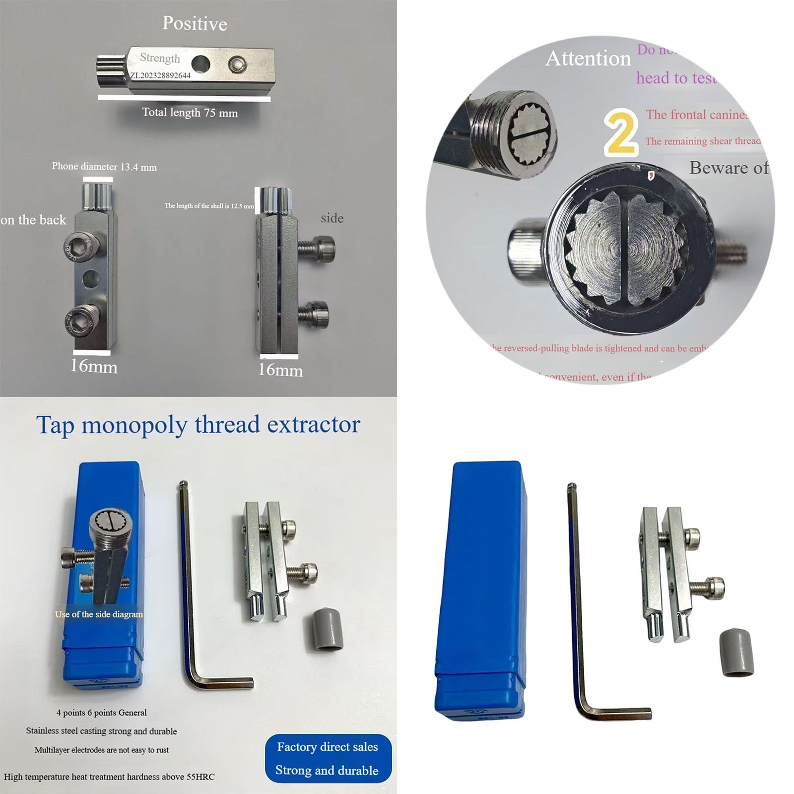 Stripped Screw Extractor Broken Pipe Extractor Tool Broken Key ...