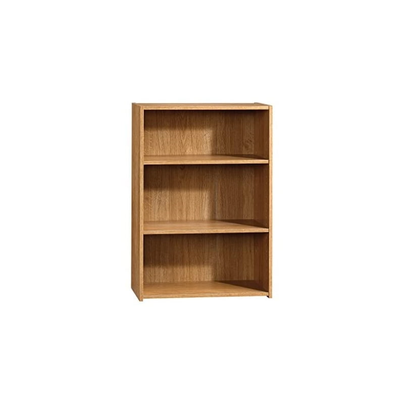 Pemberly Row 3 Shelf Wood Bookcase in Highland Oak Finish - Walmart.com