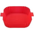 Deago Square Silicone Air Fryer Liners 7.7 inch for 3 to 6 QT Reusable ...