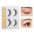 2 Pairs of 5 Magnet False Eyelash Set Magnetic Liquid Eyeliner ...