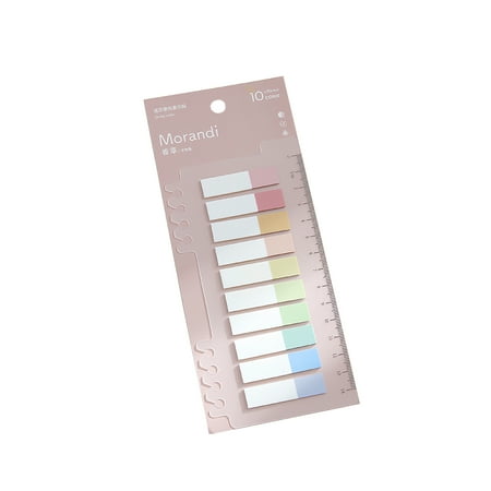 AOZBZ 200pcs Sticky Notes Flags Index Ruler Set Colorful Page Maker ...