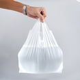 50 Pcs Clear Plastic Bags Transparent Food Thicken of Holding White ...