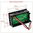 12V-60V Car Marine Motorcycle LED Digital Voltmeter Voltage Meter Battery Gauge - Walmart.com