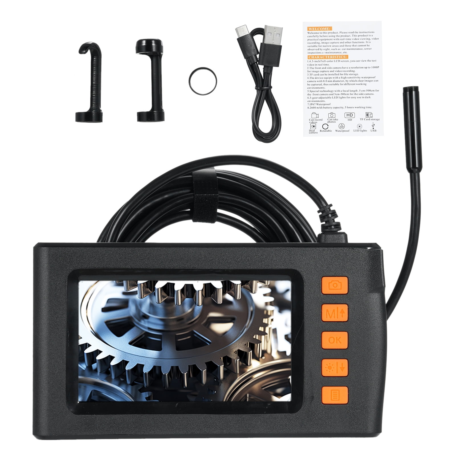 Click here for Yeacher Dual-Lens Inspection Camera With 4.3 Lcd S... prices