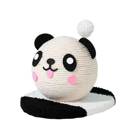 Cat Scratcher Ball with Plush Base Furniture Protector Grind Claw ...