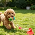 Chew Toys Dog Suction Cup Tug Toy With Rope Lasting Chew Counteractive ...