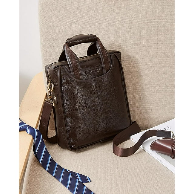 Bostanten Leather Messenger Bag Man Briefcase Laptop Shoulder Bag ...
