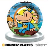 Dog Man Party Decorations Plates Tableware Banner Backdrop Balloons ...