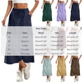 VBTAPA Womens Cargo Skirt High Waisted Drawstring Maxi Skirts Trendy ...