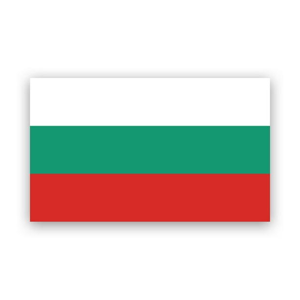 Bulgarian Flag Sticker Decal - Self Adhesive Vinyl - Weatherproof ...
