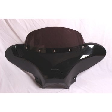 38" Silver Universal Motorcycle Cruiser Batwing Fairing with Premium ...