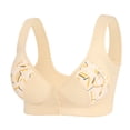 Bras for Women Full Coverage Front Closure Wireless Camisole Plus Size ...