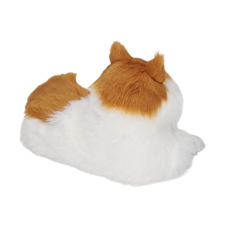 Synthetic Fur Cat Statue,Simulation Furry Cat Figurine Synthetic Fur ...