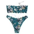 Vintage Swimwear Swiming Brazilian Bandeau Swimsuit Swimwear Push Up