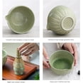 4 Piece Matcha Tea Set 15 Ounce Porcelain Bowl Bamboo Whisk Scoop ...