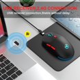 HXSJ T20 Wireless Charging Mouse, 2.4G RGB Backlight Gaming Mouse ...