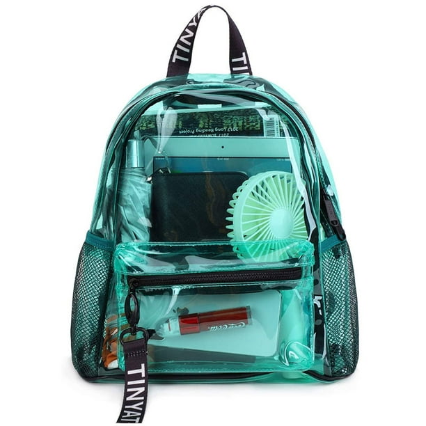 Tinyat Clear Backpack Women Heavy Duty Transparent Bag PVC See Through ...