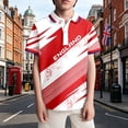 Boys UK Polo Shirt Short Sleeve Union Jack Flag Print Casual Collared ...