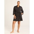Joyspun Women's Waffle Kimono Short Wrap Robe, Sizes S-3X - Walmart.com
